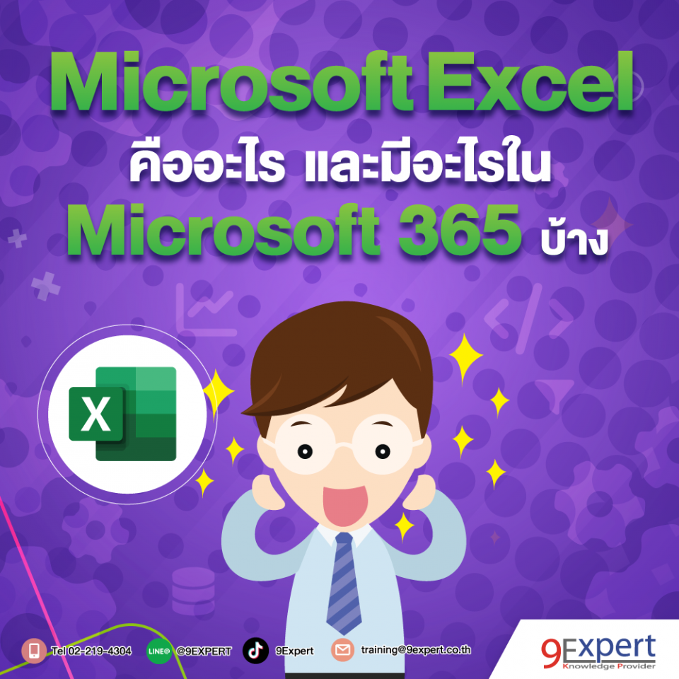 Microsoft Excel คืออะไร และ มีอะไรใน Excel ใน Microsoft 365 บ้าง | 9Expert