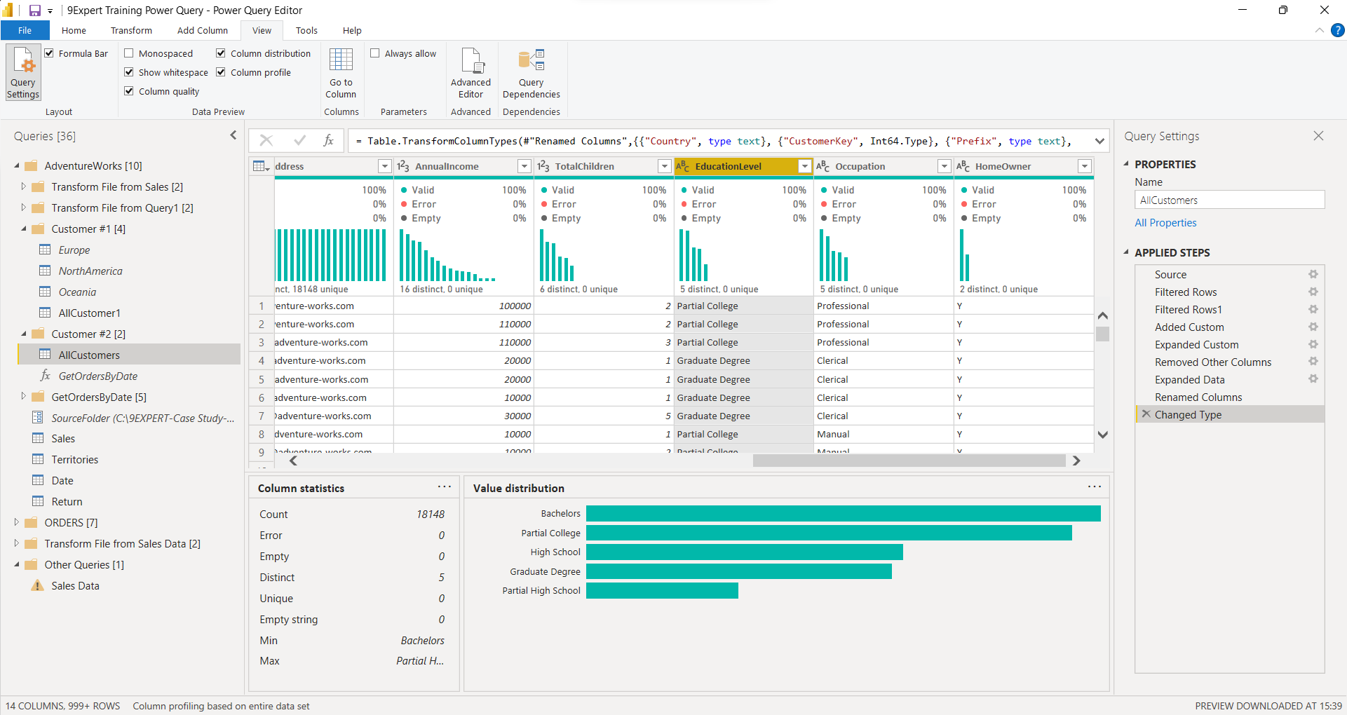 Power Query Editor 9Expert Training